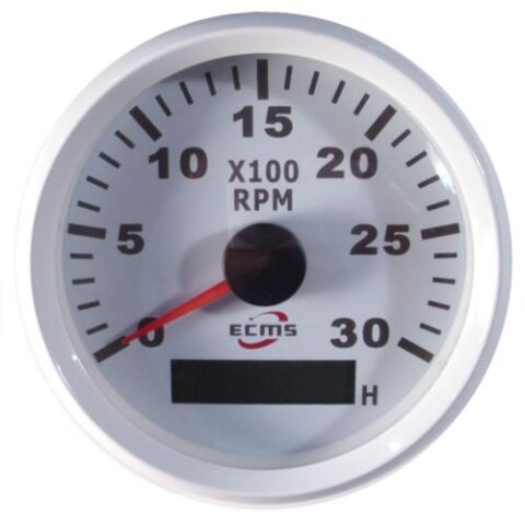 Direct Wire White Diesel Tach + Hour Meter - AutoHack Guys