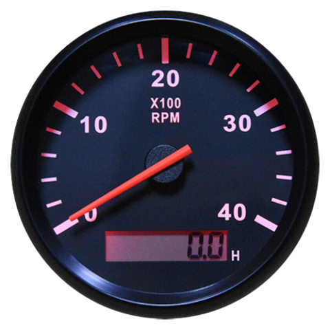 Direct Wire Black Diesel Tach + Hour Meter - AutoHack Guys